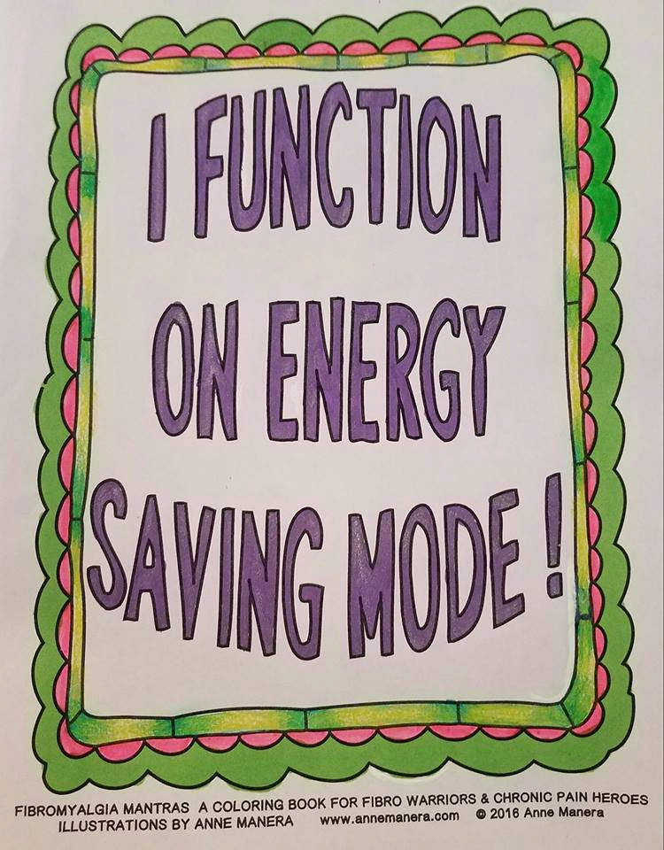 Fibromyalgia Mantras coloring book for chronic pain