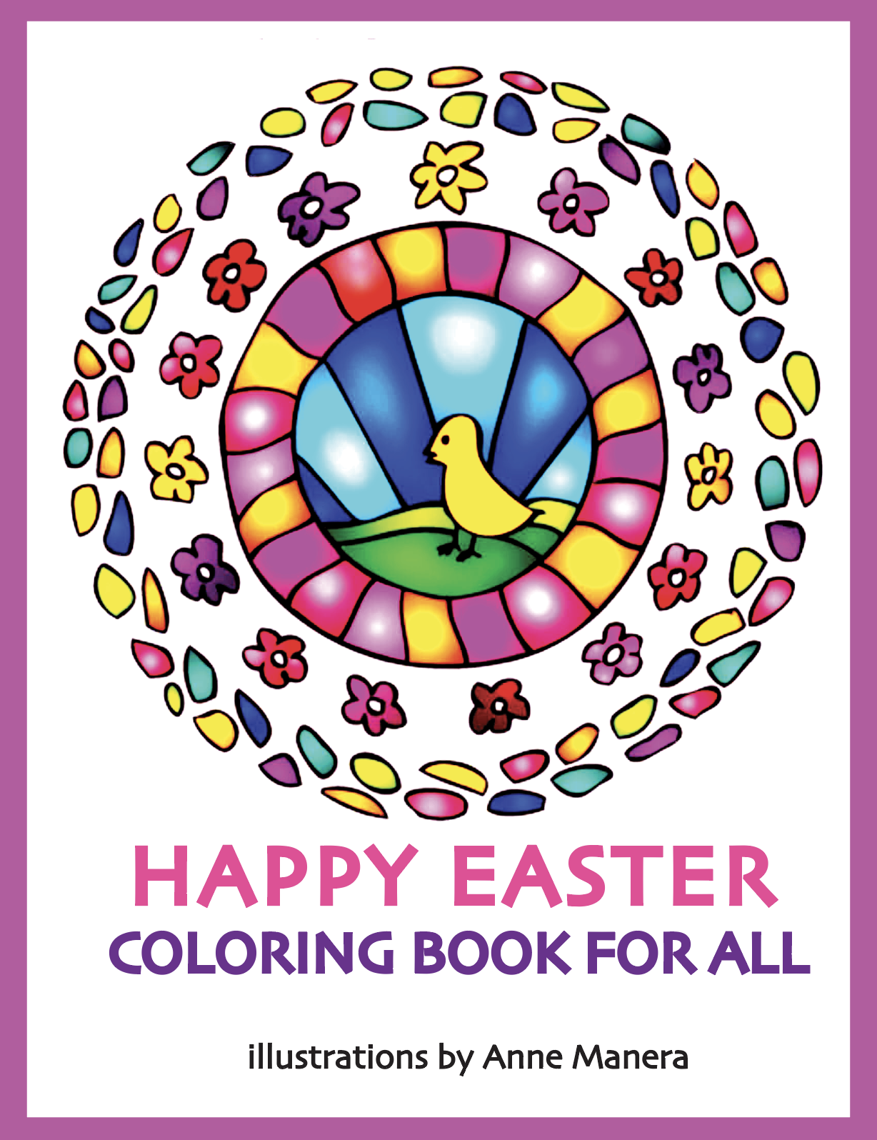 Happy Easter Coloring Book for All illustrated by Anne Manera