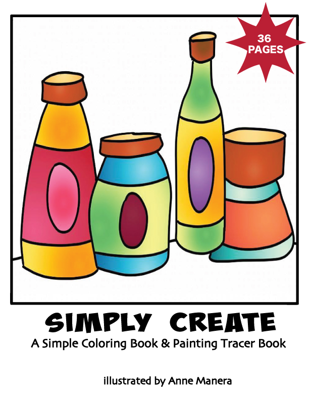 Simply Create A Simple Coloring Book & Painting Tracer Book