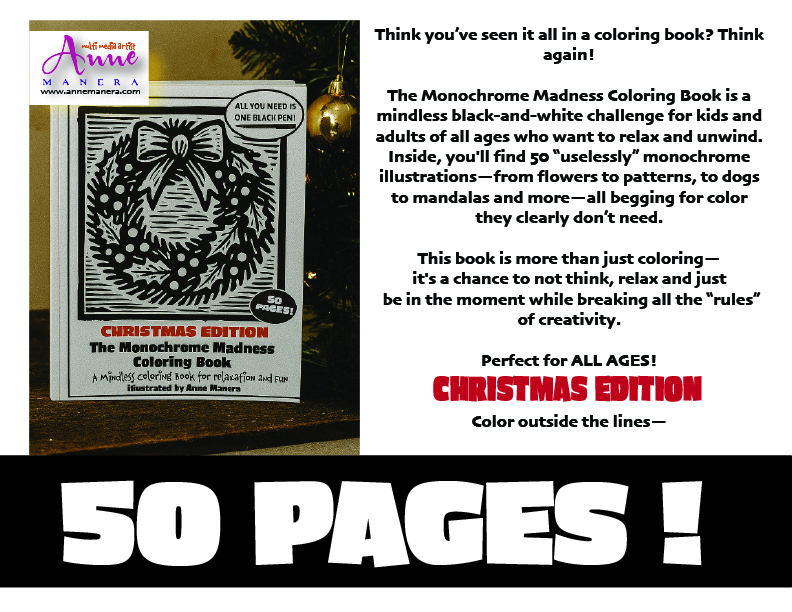 The Monochrome Madness Coloring Book 🎄CHRISTMAS EDITION 🎄 A Mindless ...