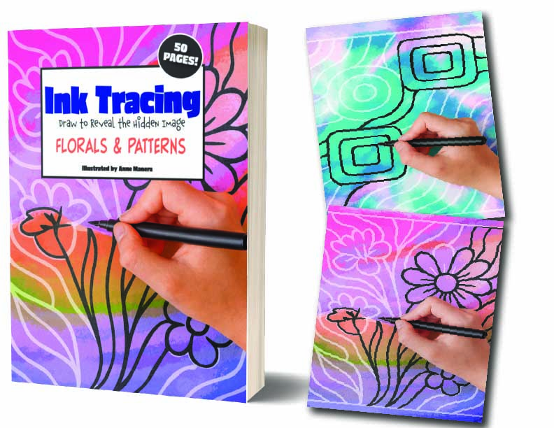 Ink Tracing Draw to Reveal the Hidden Image Florals & Patterns ...
